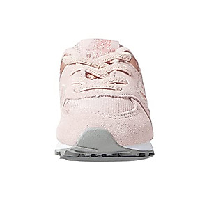 New Balance Girls 574 V1 Bungee Sneaker, Pink Haze/White, 7 Toddler