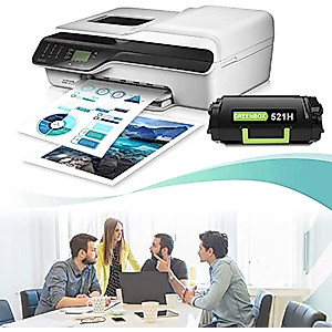 GREENBOX Remanufactured 521H 2D1H00 High Yield Black Toner Cartridge Replacement for Lexmark 52D1H00 521H for MS810n MS710 MS711 MS810 MS810n MS810dn MS811 MS811dn Printer (25,000 Pages, 1-Pack )