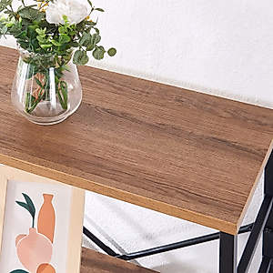 HOMISSUE Bookcase,6-Tier Tall Bookshelf Metal Bookcase and Bookshelves, Free Standing Storage Modern Bookshelf for Home Office Living Room and Bedroom, Rustic Brown