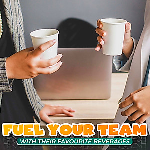 LEGLO 50Pcs Disposable Coffee Cups Reusable - 9 Oz Paper Cups for Drinking Disposable Cups Hot Beverage Cups - Tea Cups Party Paper Cups for Wedding Reception