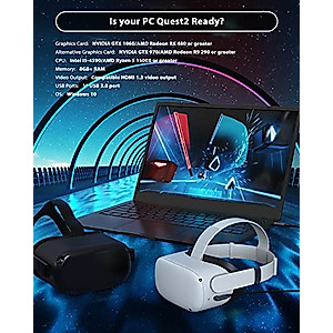 Amavasion Link Cable 16FT Compatible with Oculus/Meta Quest 2/Pro Accessories and PC/Steam VR,High Speed PC Data Transfer USB 3.0 to USB C Cable for VR Headset and Gaming PC(Black 16FT)