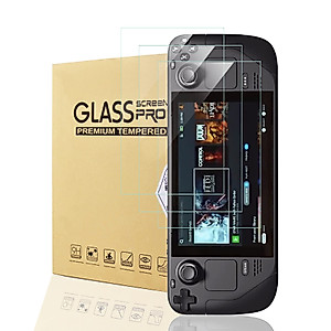 Screen Protector for Steam Deck 7 Inch 2022 Release, 9H Tempered Glass Film Easy Installation/Anti-Scratch/HD Clear for Steam Deck New Version 3 Pack