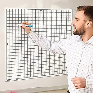 Geyer Instructional Products 502895 Static Cling Grid, Coordinate Plane