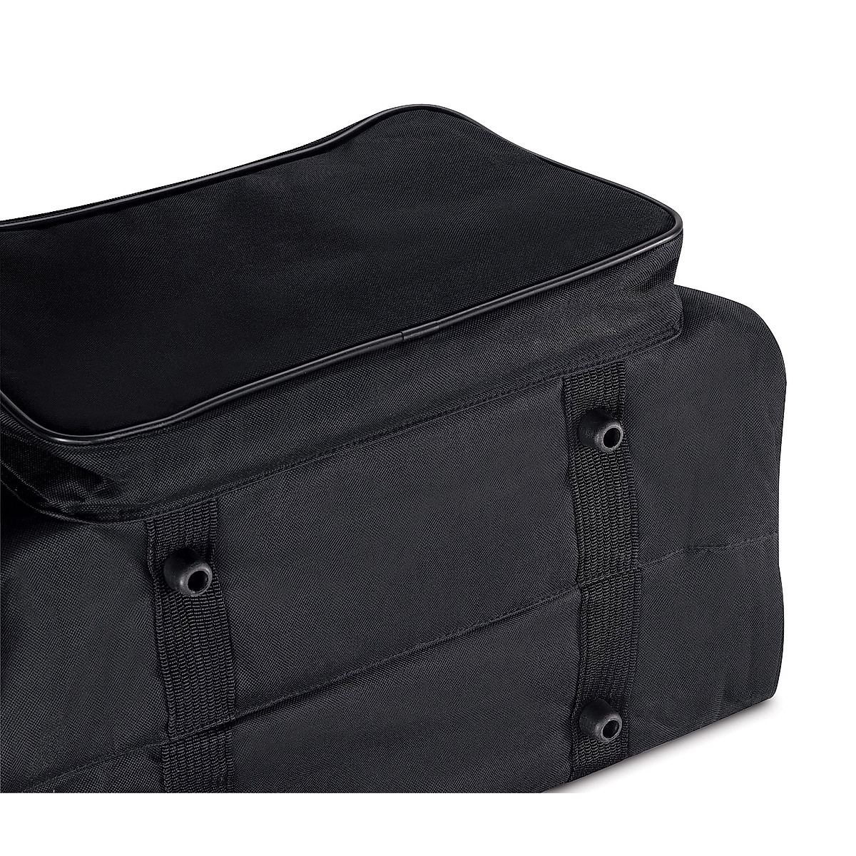 SINGER | Machine Carrying Case, Black, Spacious Case Fits Most Standard Sewing Machines and Sergers, Fully-Padded Interior, Durable Canvas Exterior, Easy Zip, Large Front Pocket, Easy Transport