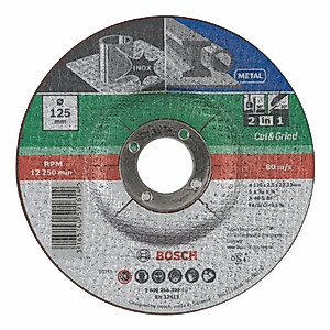 Bosch 2609256309 DIY Cutting Disc Inox/Metal 125 mm ø x 2.5 mm Offset