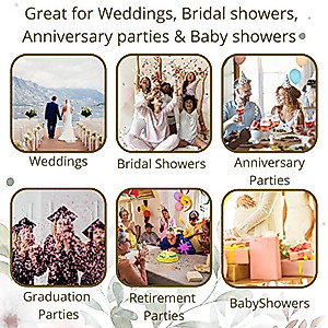 AURAFRANCINA Wedding Guest Book with Gold Foil Printed Design - Guest Book with Gold Pen & Holder - Unique Guest Book Wedding Reception with 100 Gold Foil Edge Pages - Hardcover Guest Book for Party