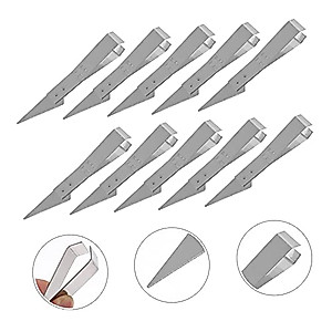 Grill Scraper Tool 10pcs Hair Puller Seafood Tools Hair Shaver Pin Bone Pliers Flat Hair Pliers Wool Puller Chicken Hair Tweezers Boneless Fish Bone Kitchen Supplies Razor Silver
