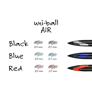 Uniball Air 2 Pack in Assorted, 0.38mm Ultra Micro Rollerball Pens