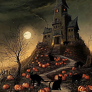 Anditoy 6 Pack Halloween Black Cat Yard Signs with Stakes Scary Silhouette Halloween Decorations for Outdoor Yard Lawn Garden Halloween Decor