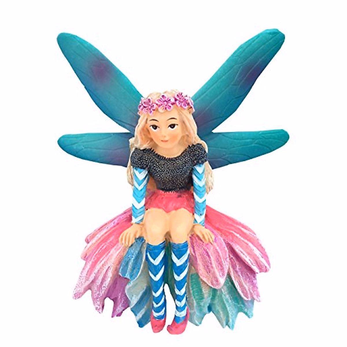 GlitZGlam Katrina The Garden Fairy – a Miniature Fairy Statue for Your Fairy Garden and Miniature Figurines