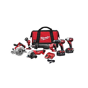 Milwaukee 2696-26 M18 18-Volt Lithium-Ion Cordless Combo Kit (6-Tool)