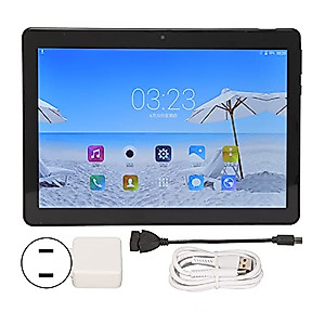 Yoidesu 10.1in Tablet, Electronics Tablet PC Dual SIM Triple Camera 8 Core CPU 16GB ROM 1GB RAM, HD Touch Screen 3G Phone Tablet 100‑240V