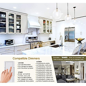 Duoled Frosted E12 led Bulb 6W Equivalent E12 Candelabra Bulb 60 watt Neutral White 4000K AC120V 600LM Dimmable T6 T6.5 for Chandeliers,Ceiling Fan and Wall sconces Pack of 6