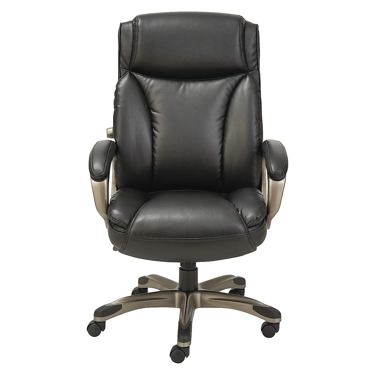 Alera ALEVN4119 Alera Veon Series Executive Highback Leather Chair, Coil Spring Cushioning,black