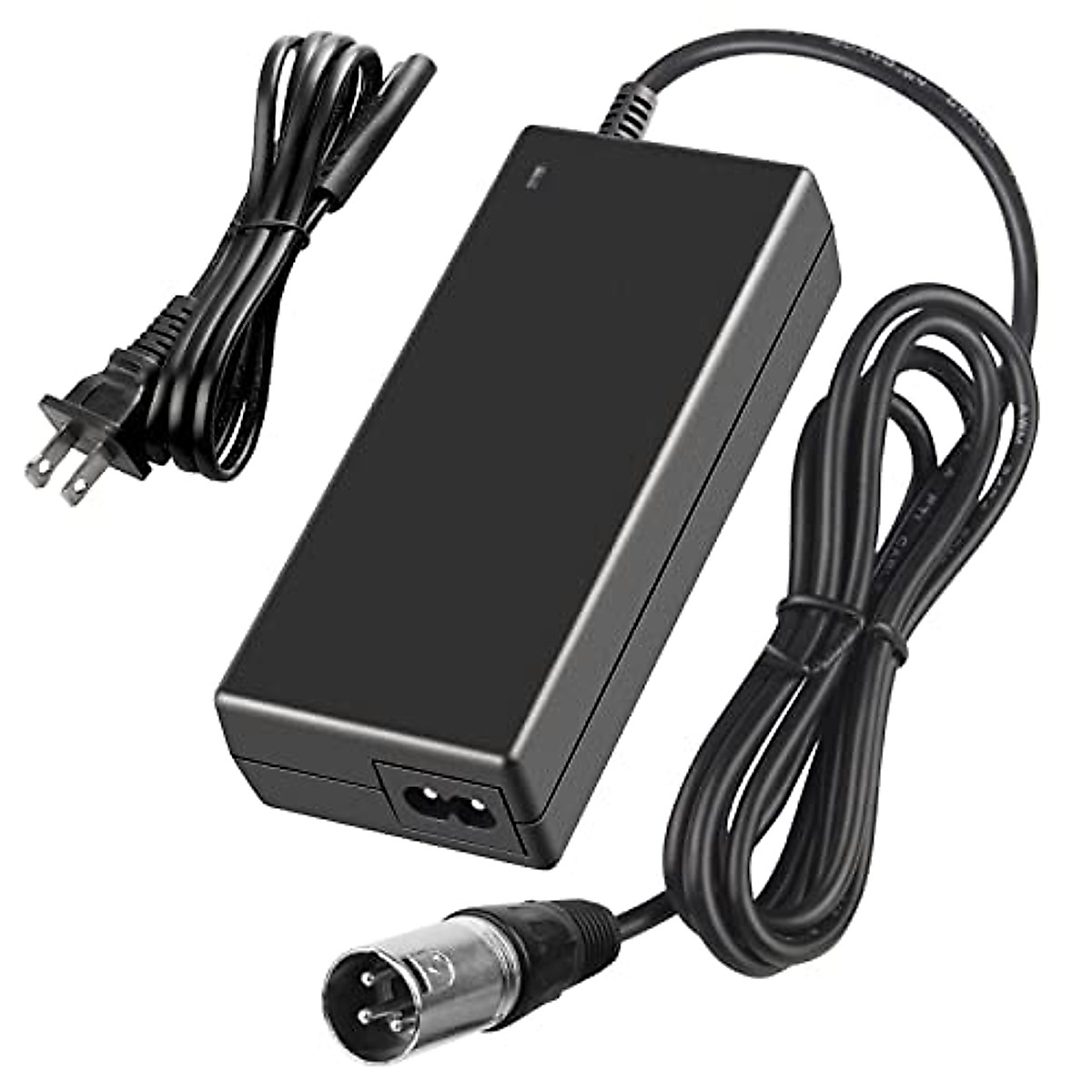 Fancy Buying 44V Charger for 36V 1.5A Battery Razor MX500 MX650, GT GT750, Izip I600 I750 I1000 Mongoose M750 Electric Scooter with 3-Pin Male XLR Connector