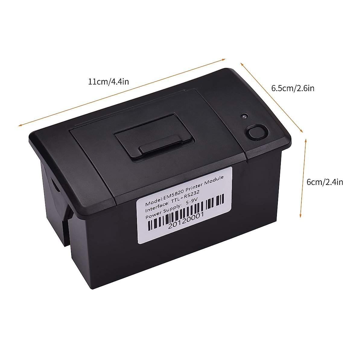 HUIOP Thermal Receipt Printer,Embedded Thermal Receipt Printer 58MM Mini Printing Module Low Noise with USB/RS232/TTL Serial Port Support ESC/POS Commands for Weighing Apparatus Cash Register