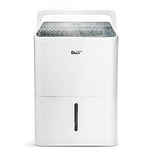 DuraComfort Dehumidifier For Home With hose,1000 Sq Ft Dehumidifiers for Bedroom Bathroom Basement Closet Kitchen RV Humidity Removal Air Dehumidifier,white