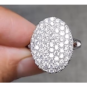 925 Sterling Silver Bella Swan's Wedding Ring ~ inlaid CZ/Moissanite diamonds ~ Twilight Bella Swan's Micro Pavé engagement ring ~ With Heart Shape Metal Box ✬✬✬By Fantasy World✬✬✬, Metal, Moissanite