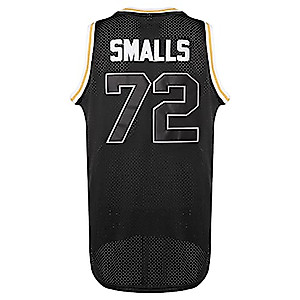 MESOSPERO BadBoy #72 Biggie Smalls Movie Notorious Big 90s Hip Hop Clothes for Party Men Basketball Jersey (Black, XX-Large)