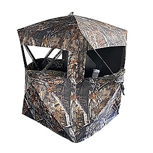 THUNDERBAY SPUR Collector 2 Person Hunting Blind, Pop-up Ground Blind with Silent Sliding Window
