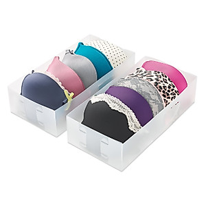 Whitmor Drawer Organizers, Medium, S/2,White