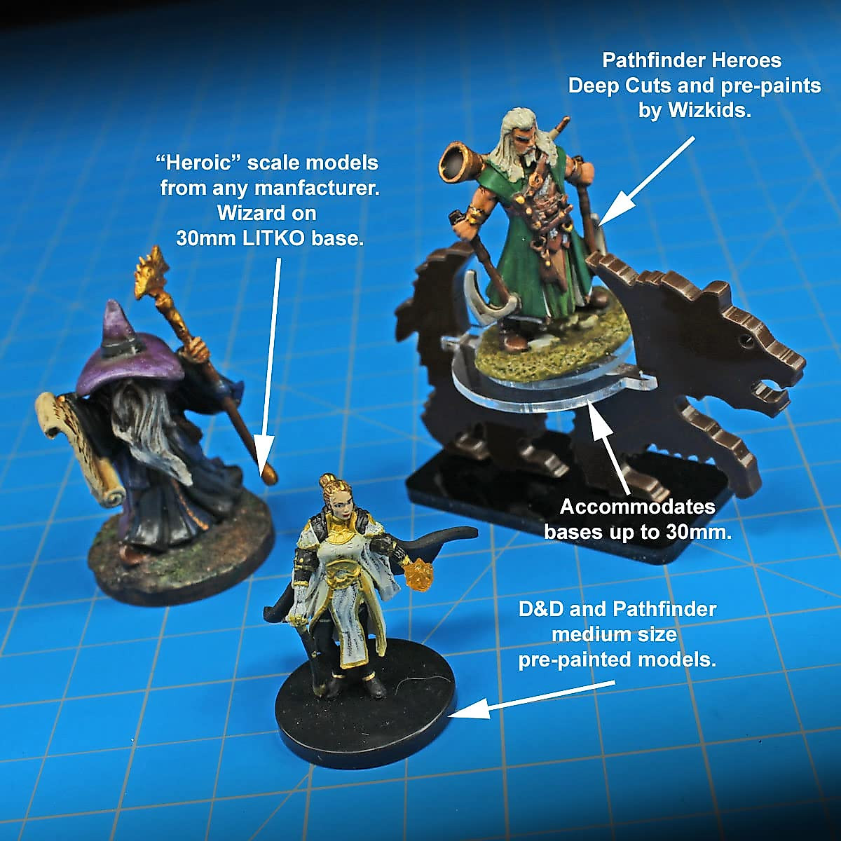 LITKO Bear Character Mount | Role Playing Games | Compatible with DND Pathfinder (25x50mm Base, Brown)