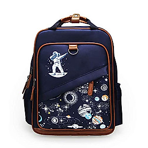 School Backpack 15" with Laptop Sleeve | Kids Galaxy Space Book Bag Dabbing Spaceman Astronaut | Stars Rucksack Lightweight Water Resistant and Durable for Travel and Hiking