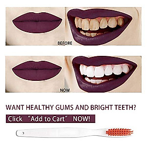 DR PERFECT WISDMAX Toothbrushes Hard Toothbrush for Smoker's Teeth Whitening Pack of 12