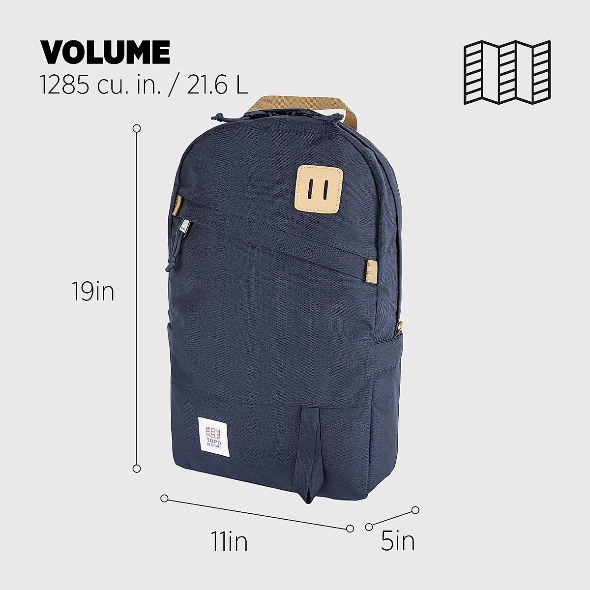 Topo Designs Daypack Classic - Navy/navy - One Size