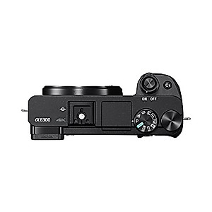 Sony Alpha a6300 Mirrorless Camera: Interchangeable Lens Digital Camera with APS-C, Auto Focus & 4K Video - ILCE 6300 Body with 3” LCD Screen - E Mount Compatible - Black (Includes Body Only)