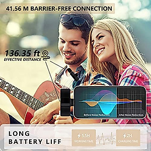 XXRCBag Wireless Lavalier Microphone for iPhone iPad, Plug-Play Mini Recording Phone Mic for Live Stream, APP Video Recording, Interview Video, Vlog, with Auto-Sync Noise Reduction (Black 2 in 1)