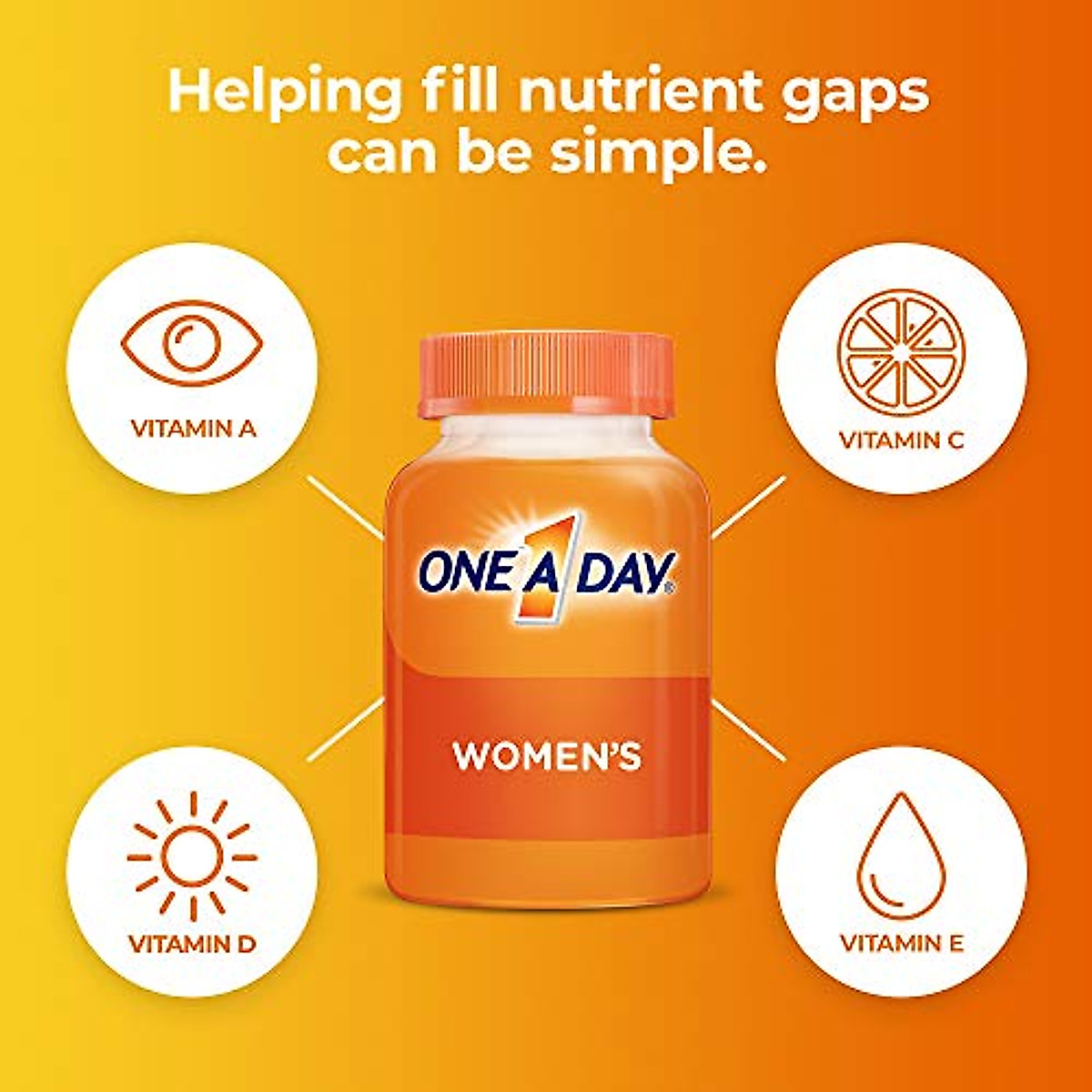 One A Day Women’s Multivitamin Gummies, Multivitamin For Women with Vitamin A, C, D, E and Zinc for Immune Health Support*, Calcium & more, 170 count