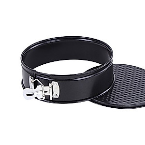 Gabkey 8 inch circular Springform interlocking and leak- proof seal carbon baking C ake Pan