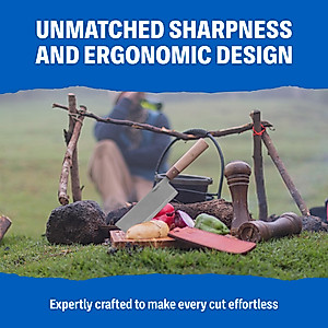 Condor Tool & Knife Cleaver Knife | Full Tang Butcher Knife with a Blasted Satin Finish | 1075 High Carbon Steel Meat Cleaver with a Walnut Rivet Handle | 7.17 in Blade | 8.47oz (2.2mm Thick)