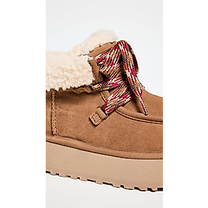 UGG Women's Funkarra Cabin Cuff Slipper, Chestnut, 7