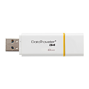Kingston Digital 8GB Data Traveler 3.0 USB Flash Drive - Yellow (DTIG4/8GB )