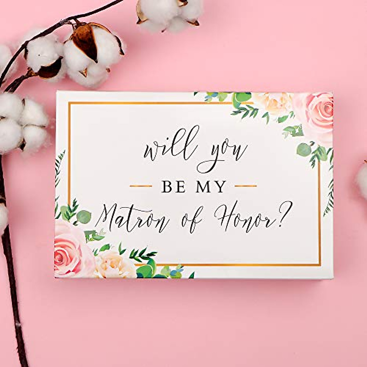 Matron of Honor Proposal Box | 1 pack | Matron of Honor Box | Matron of Honor Proposal Gift | Floral Design