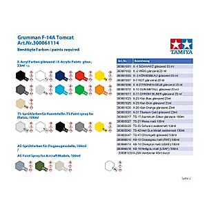 1:48 Tamiya Grumman F-14A Tomcat Model Kit