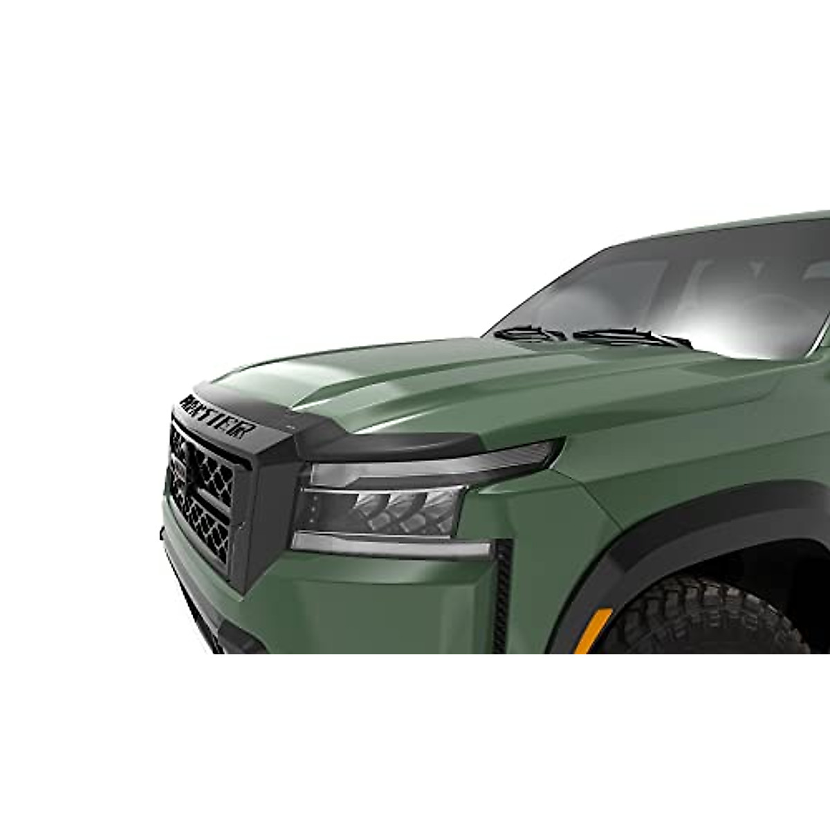 Auto Ventshade [AVS] Aeroskin Hood Protector | 2005 - 2020 Nissan Frontier, Low Profile/Flush - Smoke | 322032