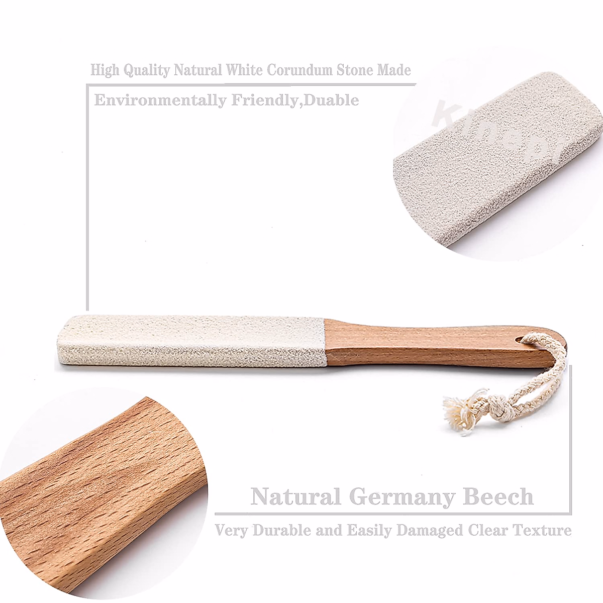 Kinepi Feet Callus Removers Professional Colossal Foot Scrubber Pedicure Foot File Foot Massager Pumice Stone for Feet,Remover Corn Hard Skin Dead Skin Exfoliator for Use in Shower Feet Care Tools