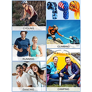 JaGely 16 Pieces Doo Rags Skull Caps for Men, Sweat Wicking Do Rags Cooling Dew Rags Pirate Helmet Liner Cycling Bandana Skull Cap for Men Women Multicolor