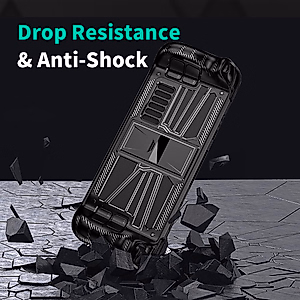 Funalot Adjustable Kickstand Case for Steam Deck 2022, TPU+PC Protective Case Cover, Full Protection, Shock-Absorption, Non-Slip & Anti-Collision Case Compatible with Steam Deck Valve Accessories