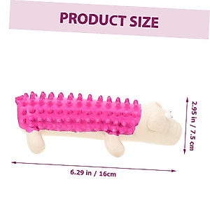 Milisten Pet Latex Toys Dog Molar Plaything Dog Chew Plaything Dog Squeaky Toy Latex Pet Toy Vocalizing Dental Care Toy Interactive Puppy Toy Dog Molar Toy Puppy Chew Toy Dog Supply