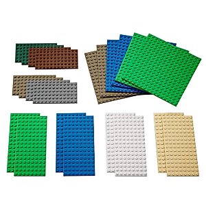 LEGO Small Building Plates Accessory Set 9388 for Girls & Boys Ages 4 & Up (22Piece)