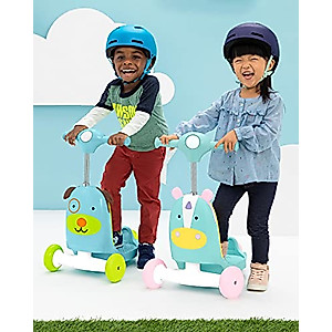 Skip Hop 3-in-1 Baby Activity Push Walker to Toddler Scooter, Zoo Dog