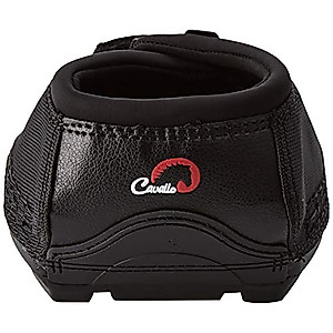Cavallo Horse & Rider DELBR-4 ELB Regular Sole Hoof Boot, Size 4, Black