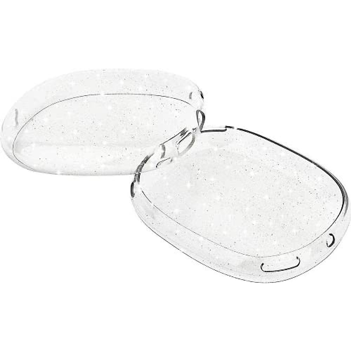 SaharaCase Hybrid Flex Cover Case for Apple AirPods Max [Rugged] Headphone Protection Antislip Grip Slim (Transparent Sparkle)