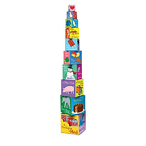 eeBoo: Read-to-Me Tot Tower Blocks Tower, Promotes Language and Concept Development, Ecourages Learning About Size and Proportion, Screen-Free Fun, for Ages 3 and up