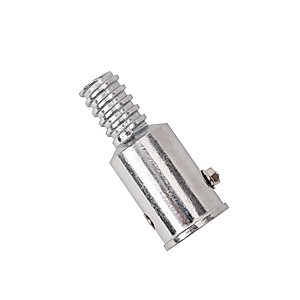 Metal 1" Threaded Tips Replacement for Wood Push Broom Handle Threaded End