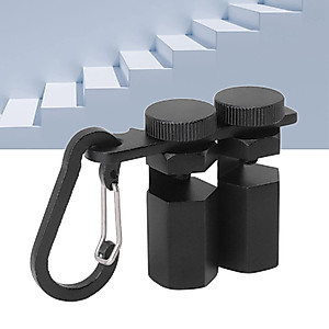 Stair Gauge Knob, Aluminium Alloy Gauge Stair Stringer Layout Tool for Speed Circular Saw Rip Guid Framing Jig (Black)